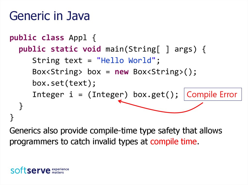 Generic Collections Java Core 