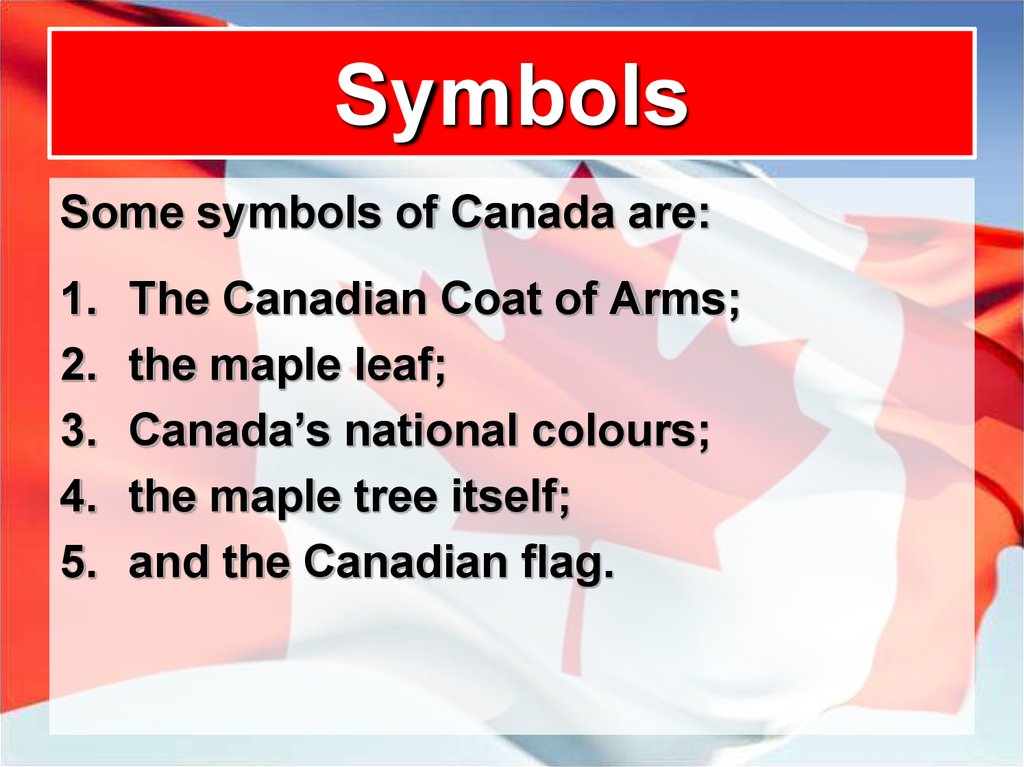 The Maple Leaf Symbol Of Canada 