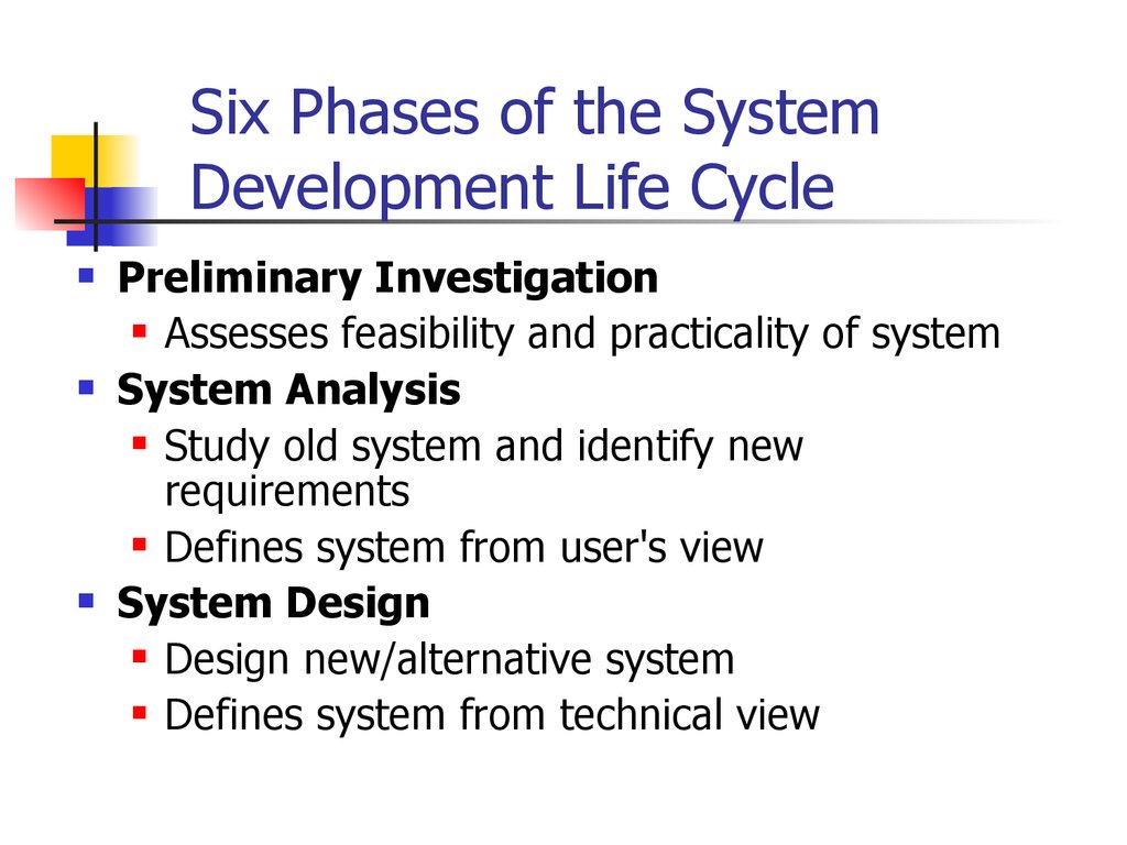 System Development Life Cycle SDLC CS208 