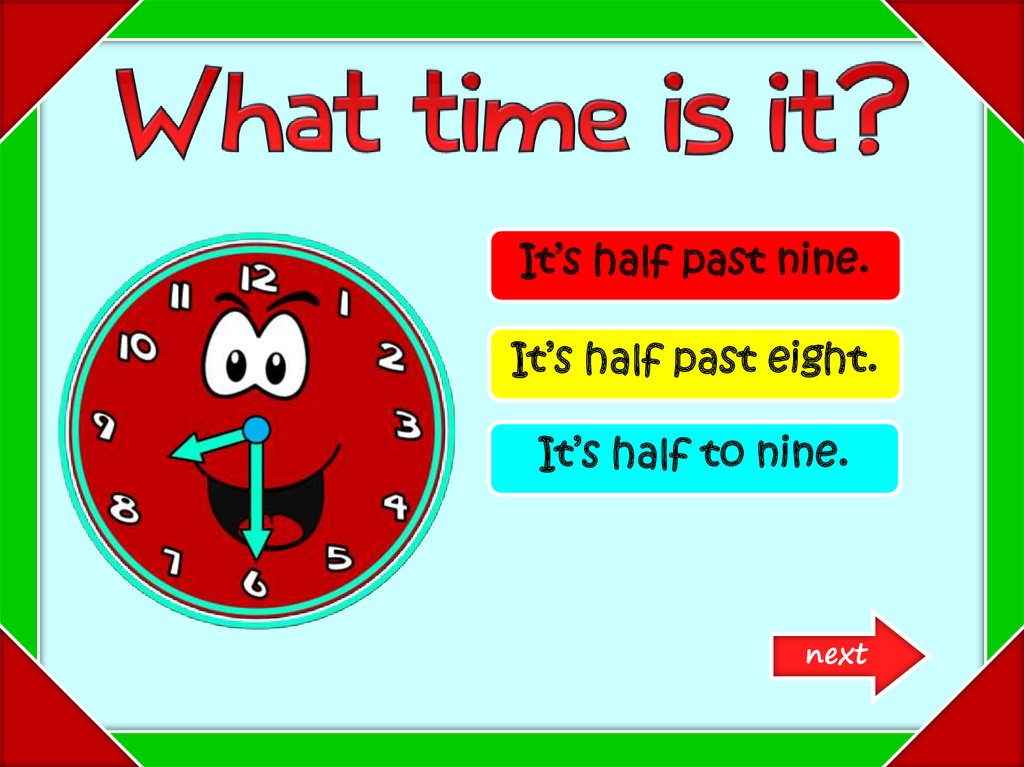 What Time Is It Online Presentation