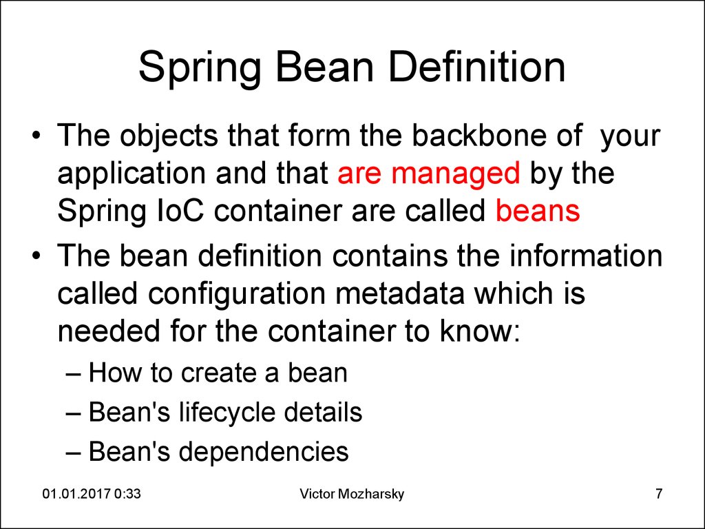 2 Java Spring Core 3 Spring IoC Container 
