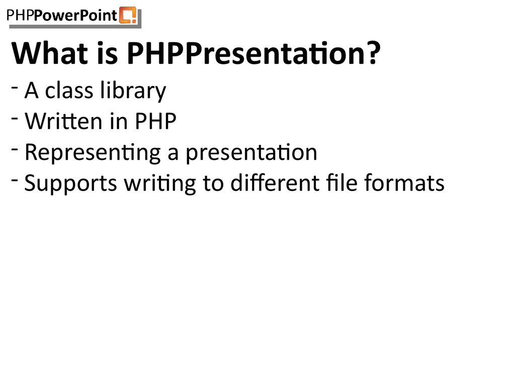 Introduction to PHPPresentation - презентация онлайн