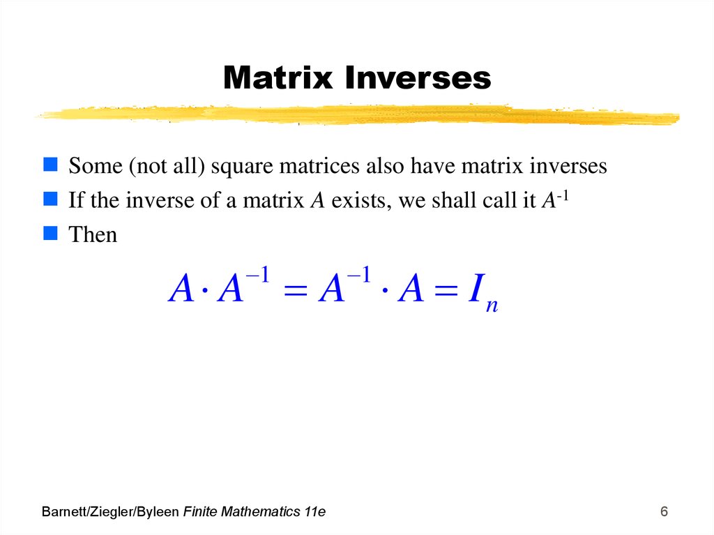 How To Find The Inverse Of A Square Matrix