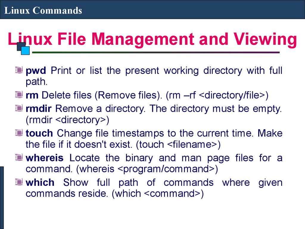 Linux Commands Online Presentation