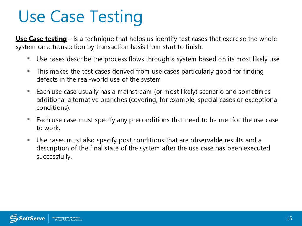 Test Design Techniques Online Presentation