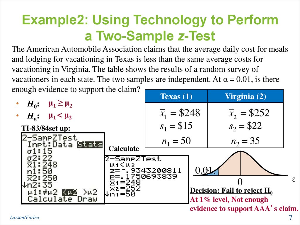 Ch8 Hypothesis Testing 2 Samples Online Presentation