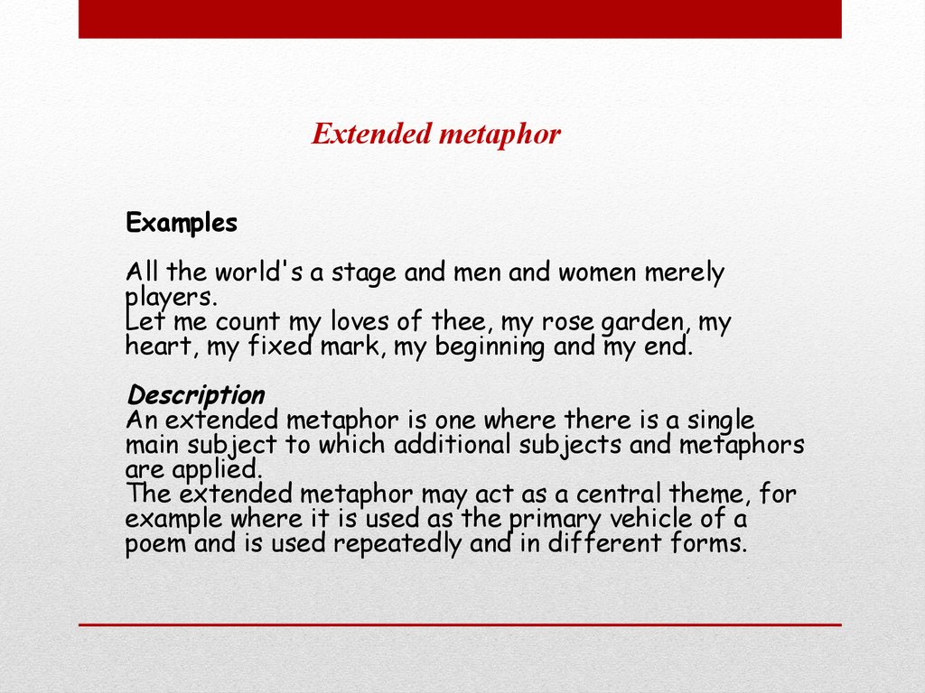 Metaphors History Of Metaphors 