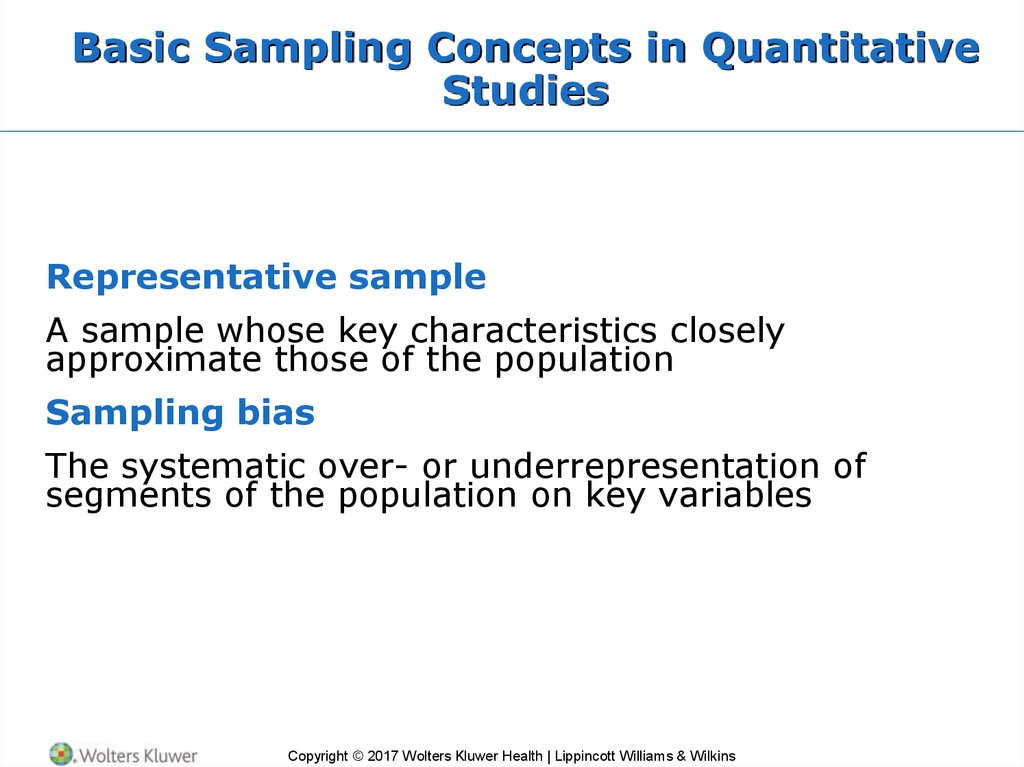 Sampling In Quantitative Research 