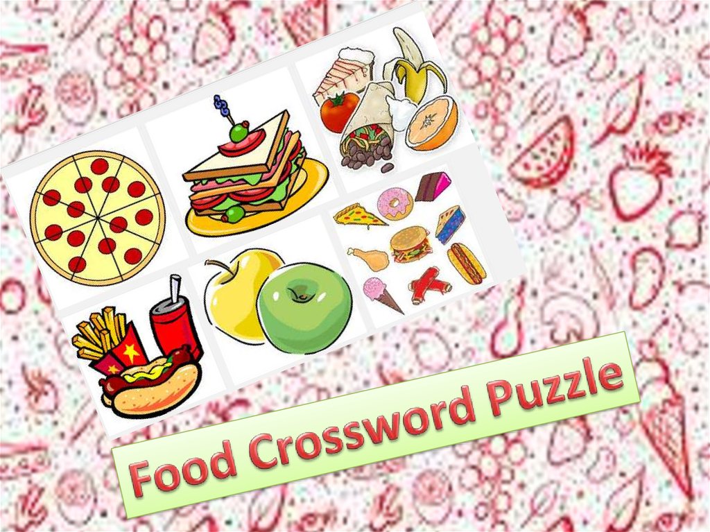 Food crossword puzzle - презентация онлайн