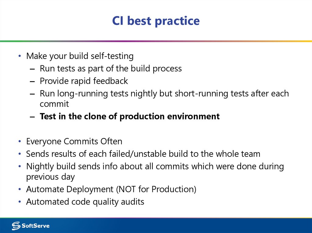 AUTOMATED BUILDS AND CONTINUOUS INTEGRATION (1) - online presentation