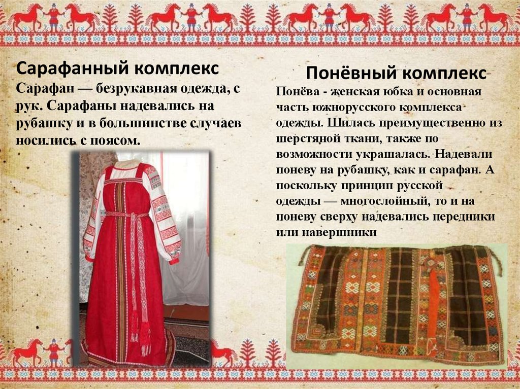 Особенности русского народного костюма - презентация онлайн