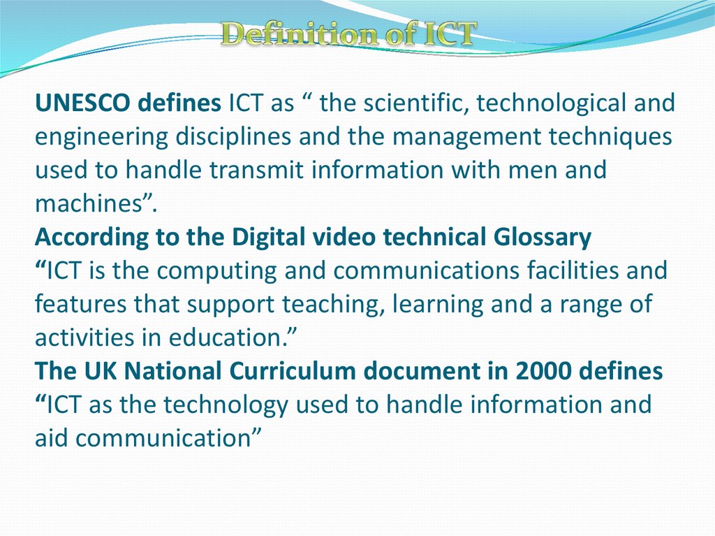An ICT Role In Key Sectors Of Development Of Society Standards In The 