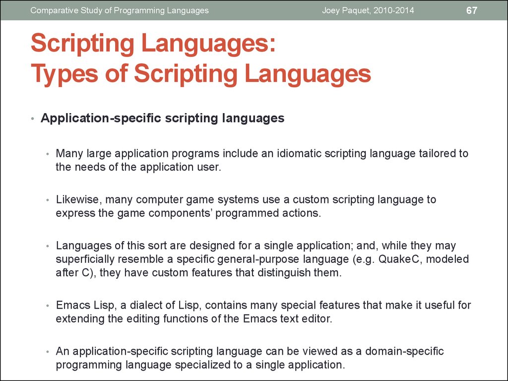 COMP6411 Comparative Study Of Programming Languages Part 2 Online