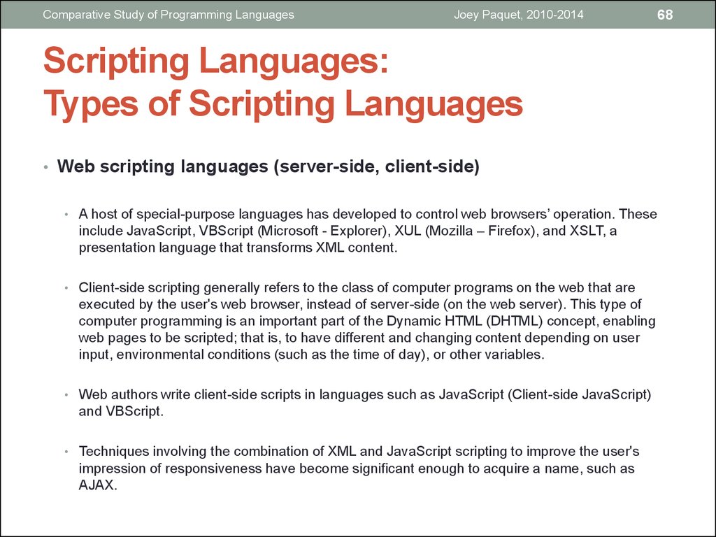 COMP6411 Comparative Study Of Programming Languages Part 2 Online 