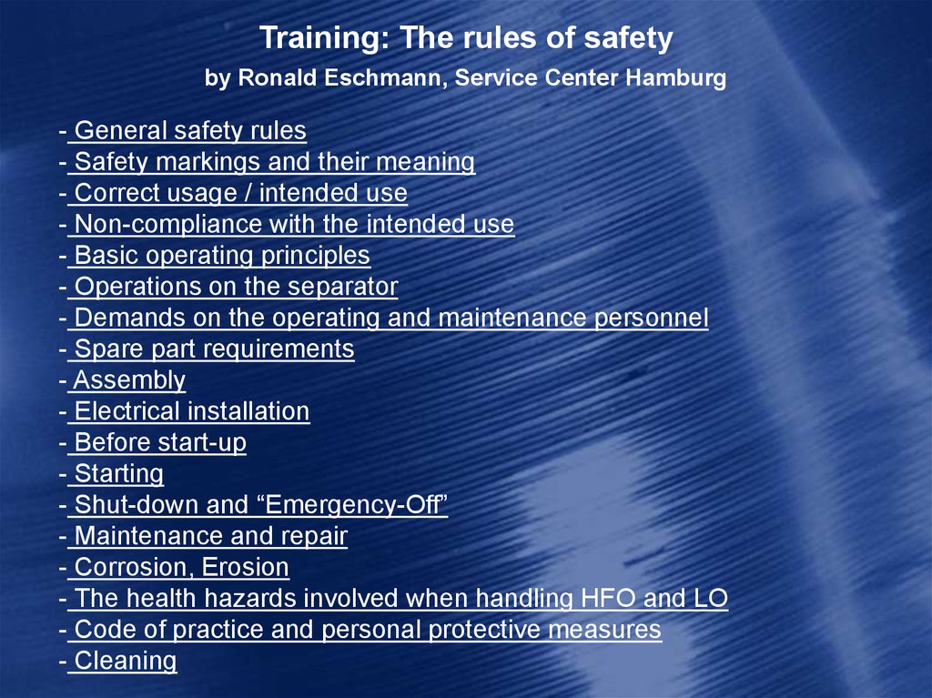Service_Training_safety - online presentation