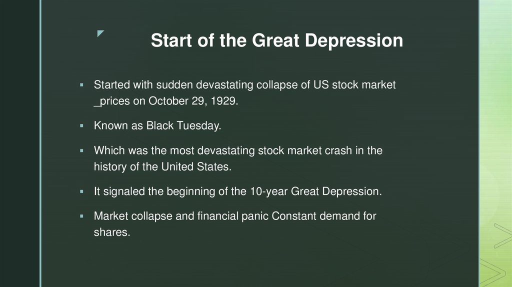 The Great Depression - презентация онлайн