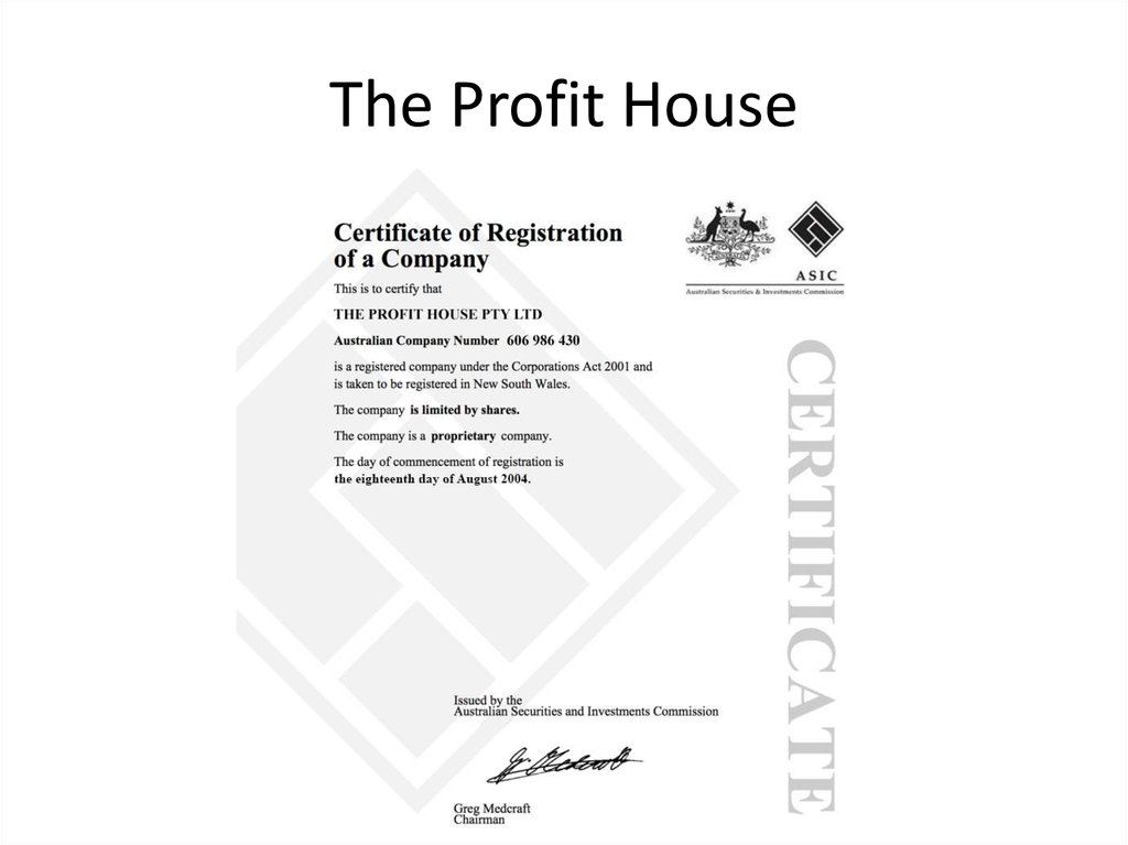 The Profit House - презентация онлайн