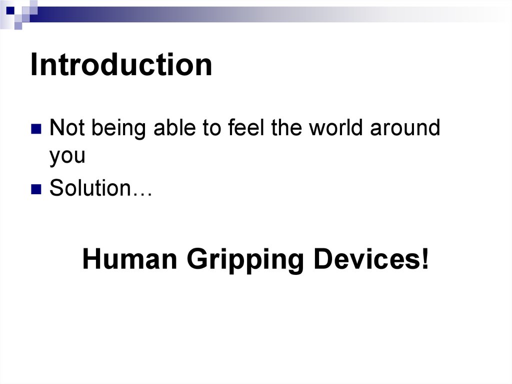 Human Integrated Gripping Device - online presentation