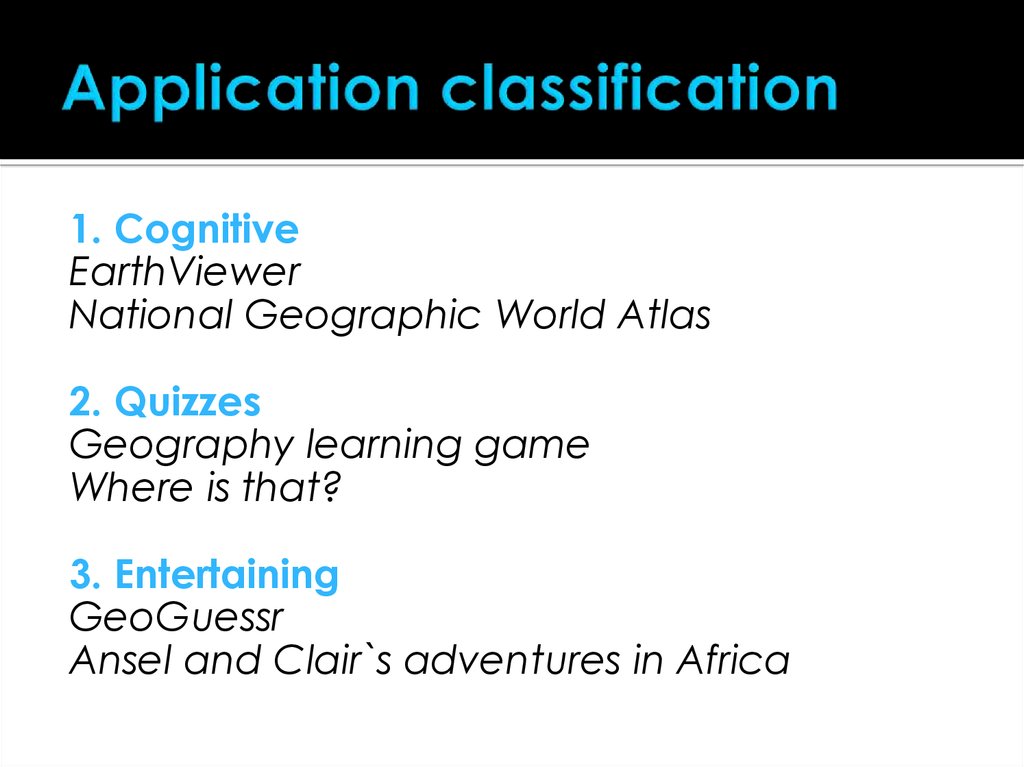 Top of useful geographic applications - презентация онлайн