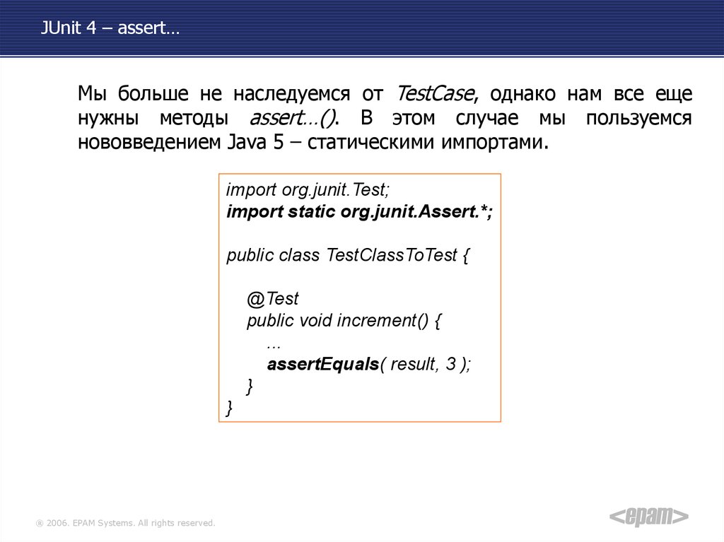  JUnit JUnit 4 
