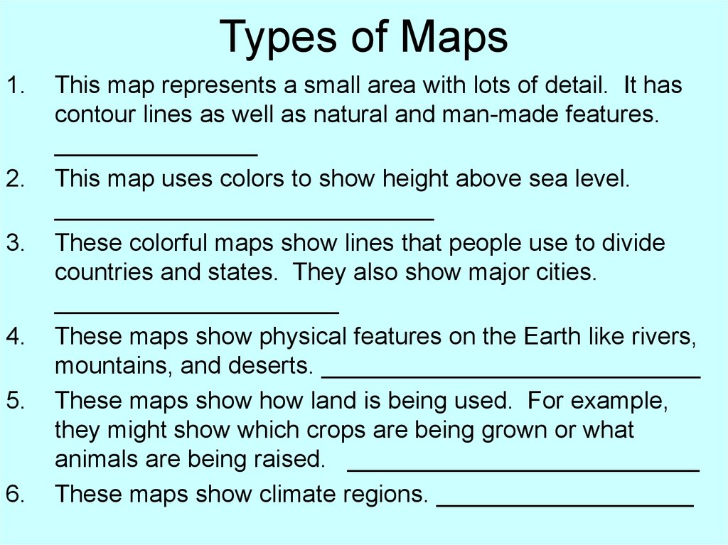 How Are Different Types Of Maps Distinguished Online Presentation