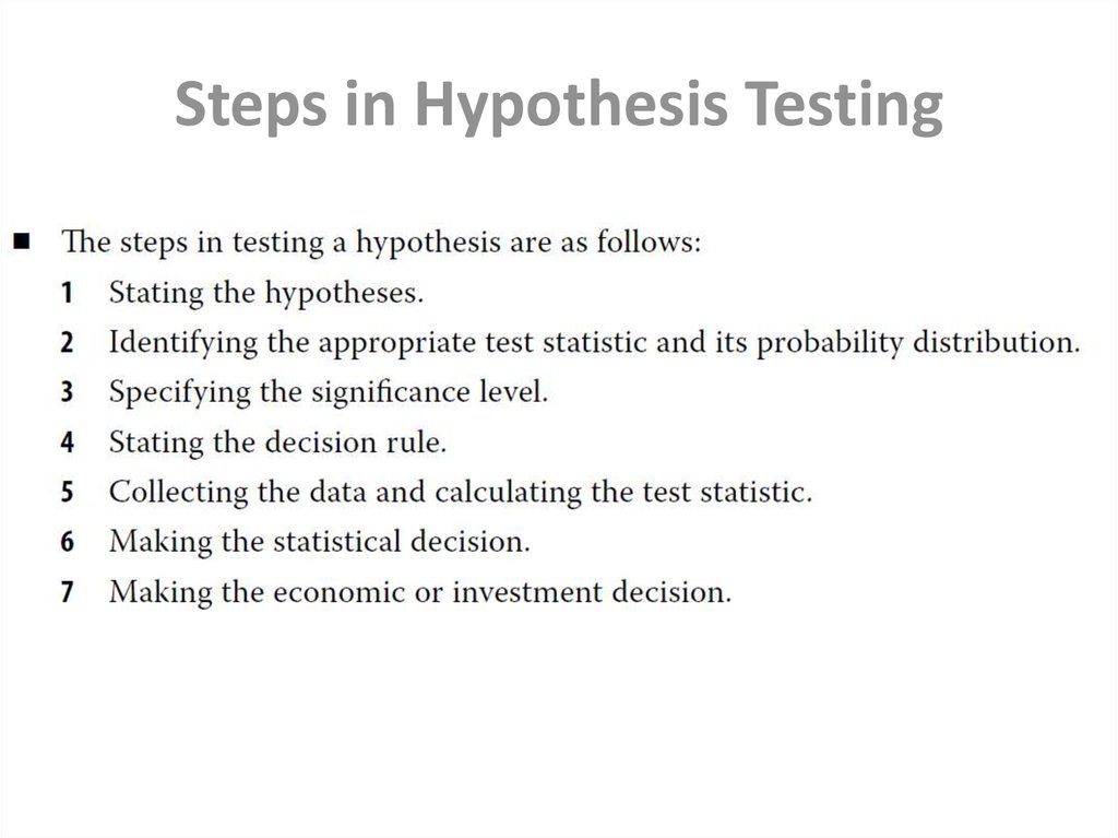 Hypothesis Testing Online Presentation